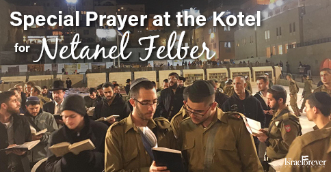 Special Prayer at the Kotel for Netanel Felber: The Israel Forever ...