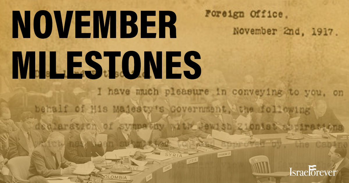 November Milestones: The Israel Forever Foundation