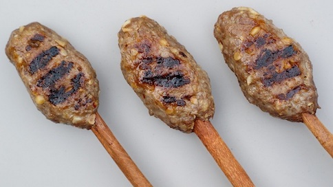 Beef and date molasses kebabs on cinnamon sticks: The Israel Forever ...